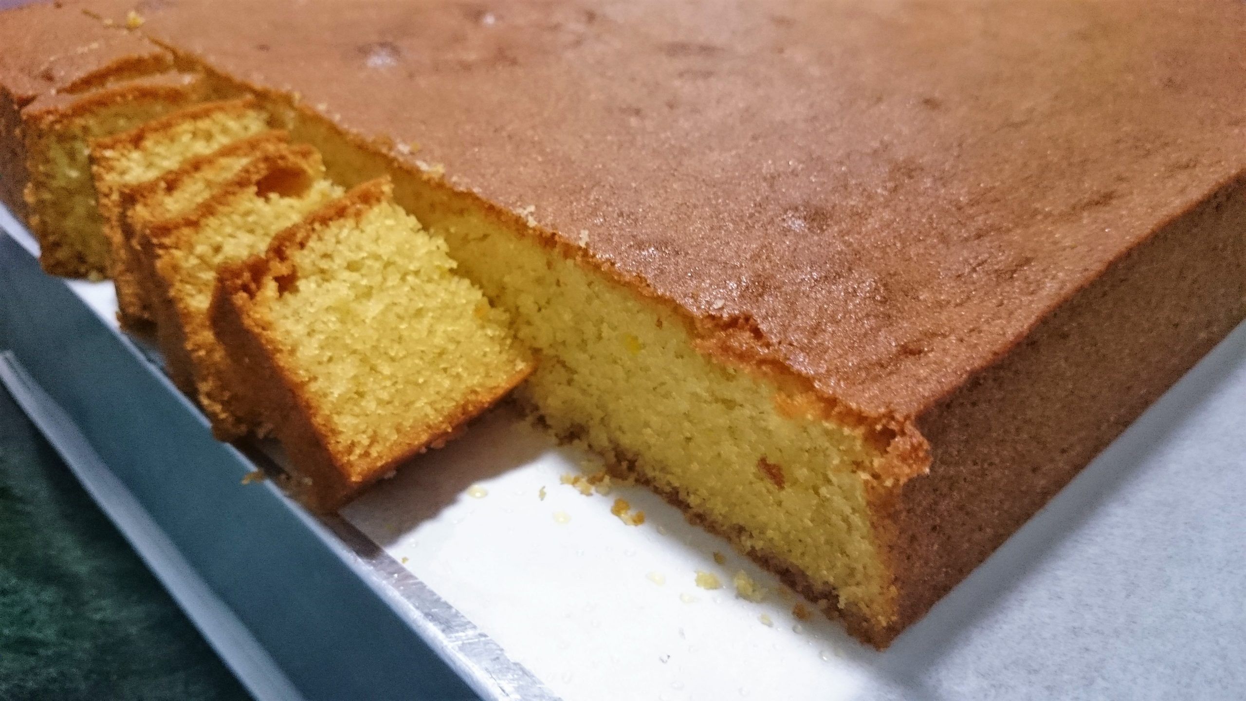 Almond Sugee (Semolina) Cake : Shiokman Recipes